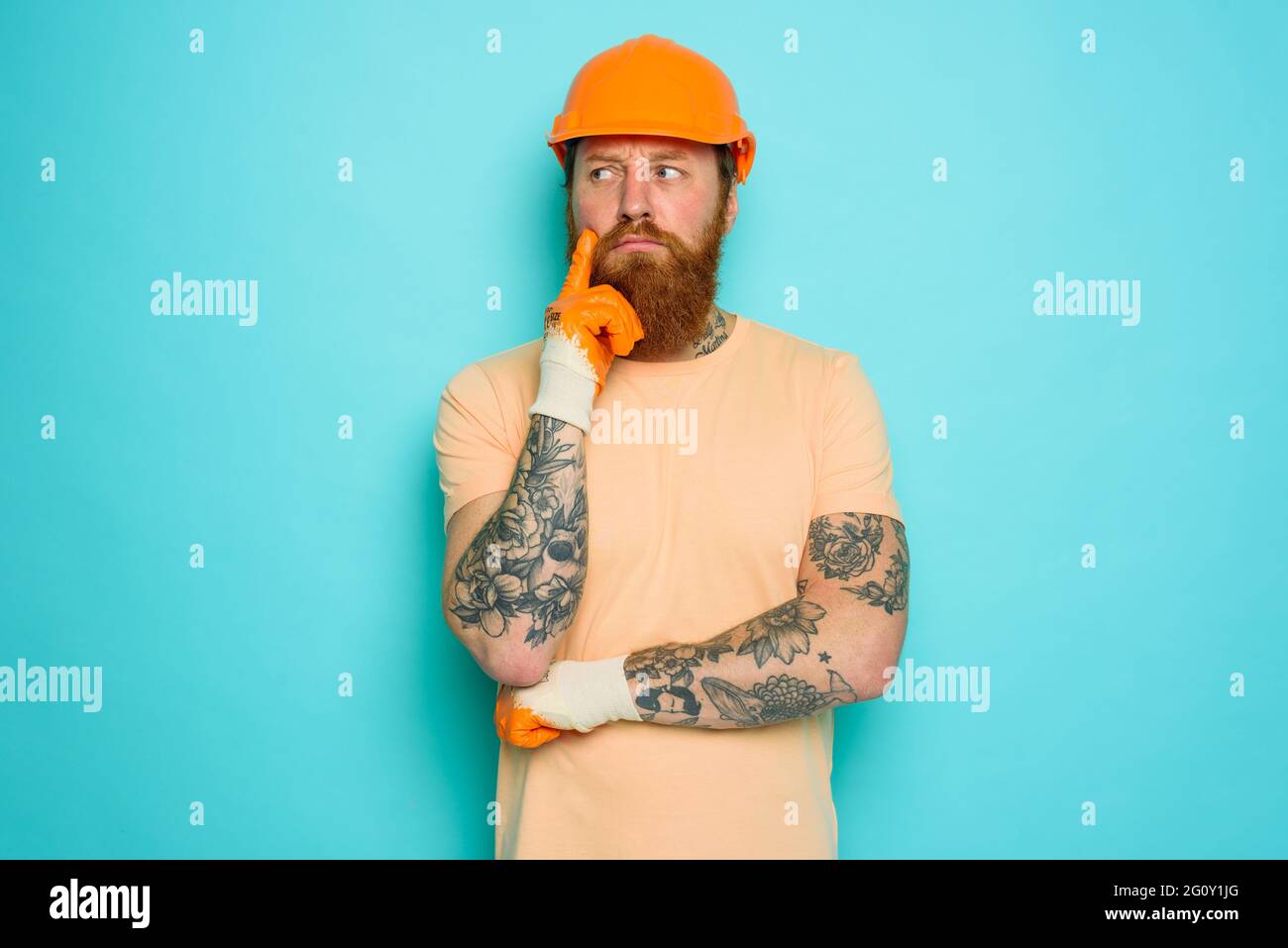 Uncertain worker hi-res stock photography and images - Alamy