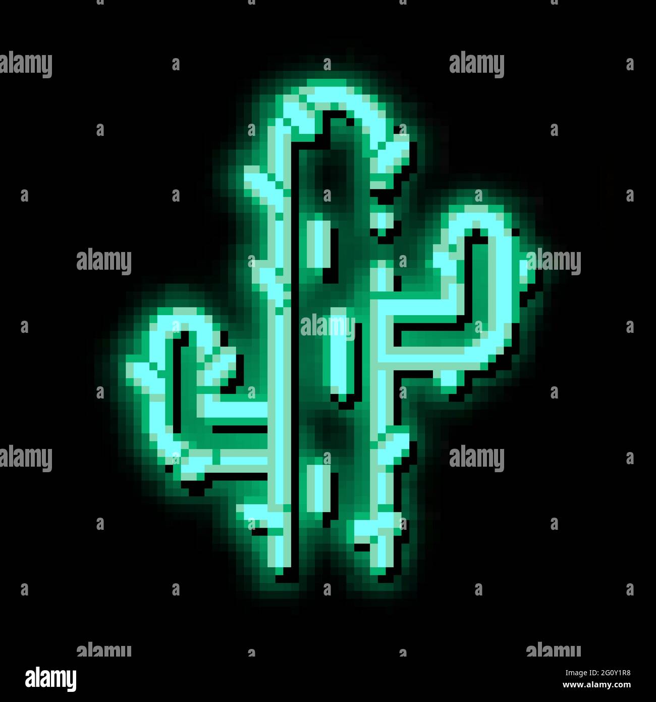 Cactus neon glow icon illustration Stock Vector Image & Art - Alamy