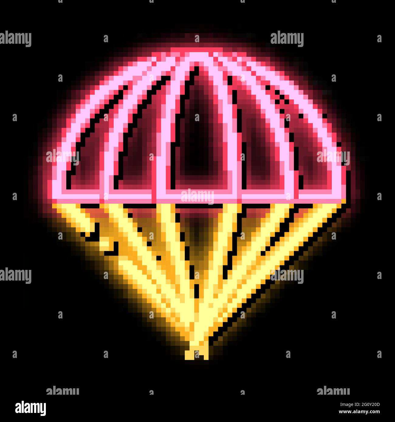 Parachute neon glow icon illustration Stock Vector Image & Art - Alamy