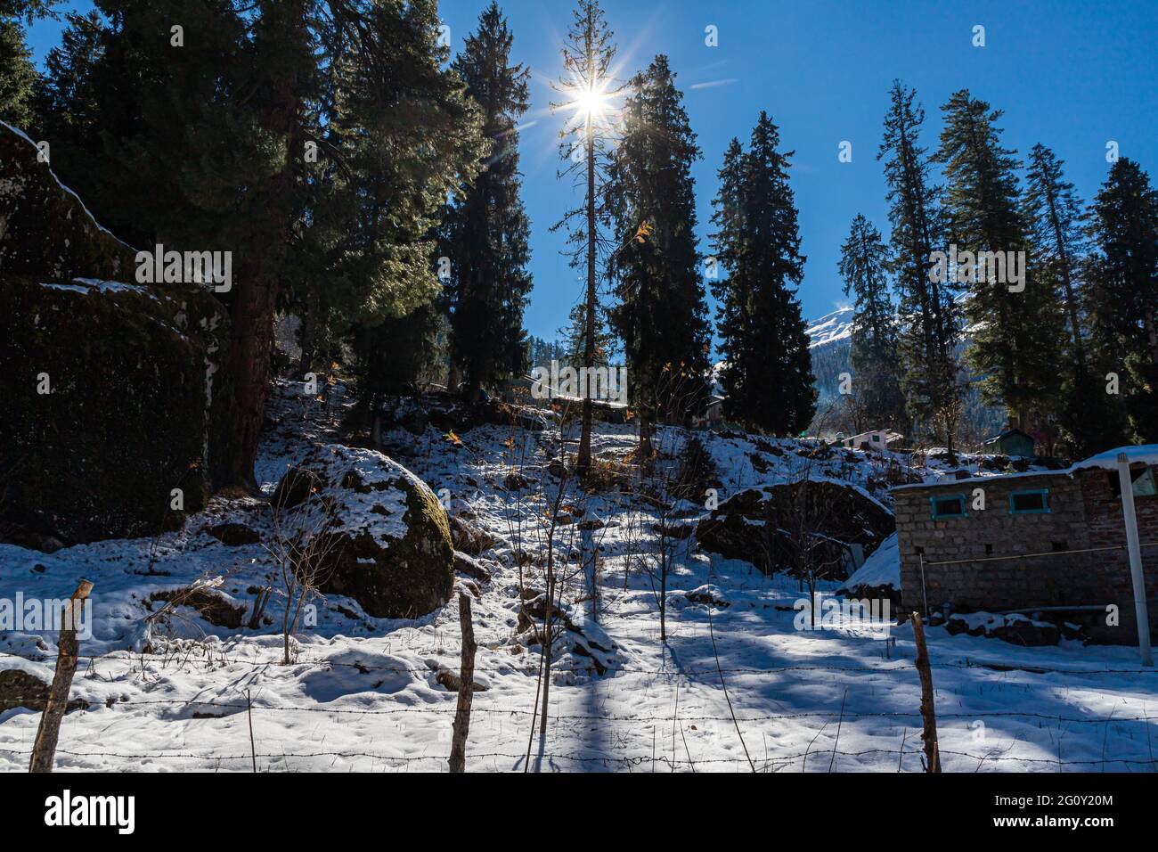 winter in kasol.parvati valley , himachal pradesh , india Stock Photo ...
