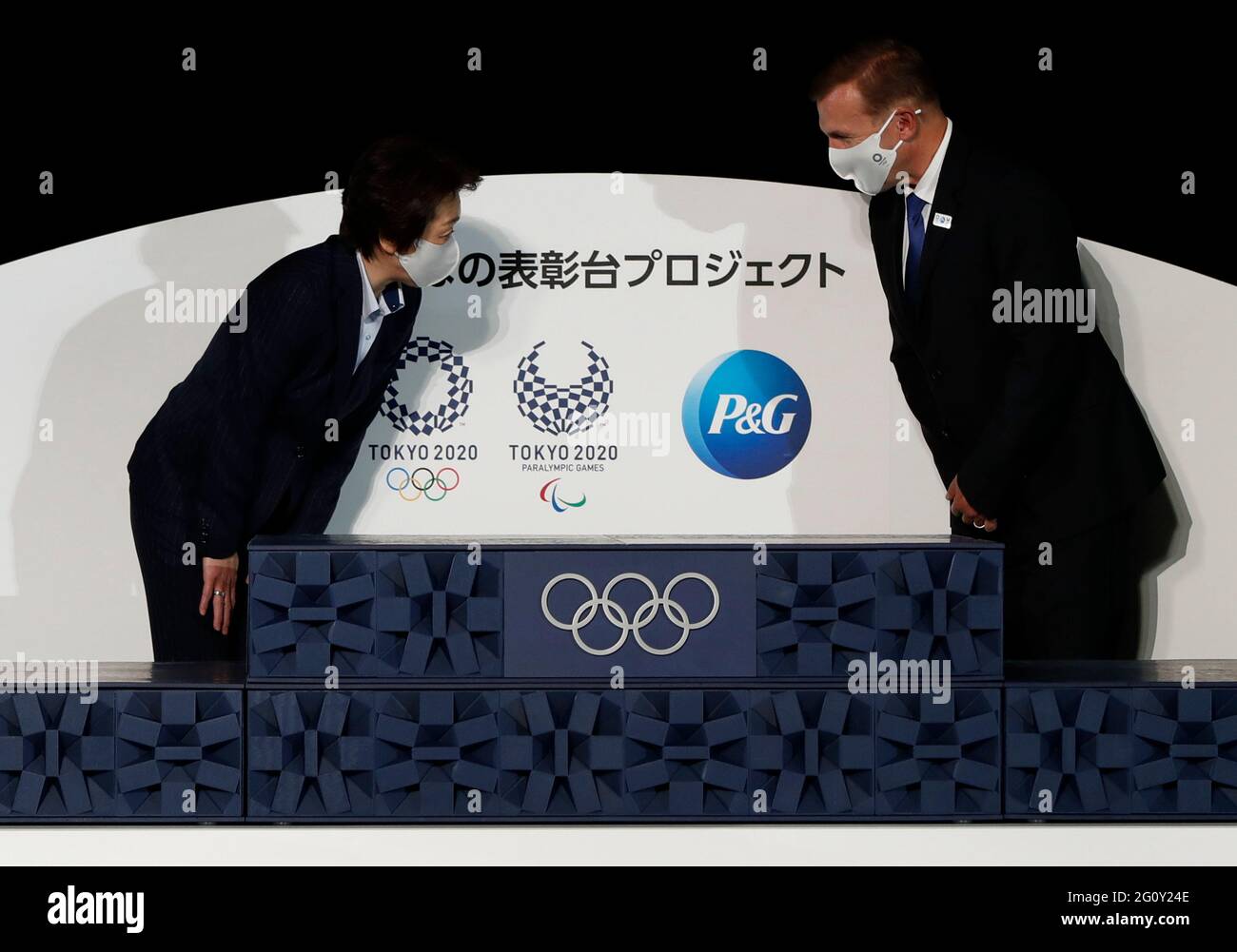 TOKYO, Japan. 3rd June, 2021. Seiko Hashimoto (L), President of the Tokyo 2020 Organizing ...