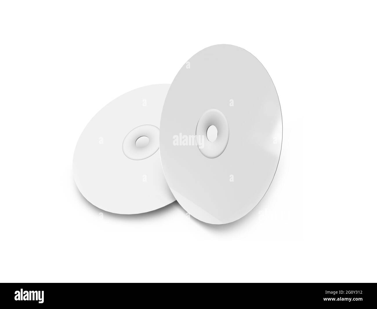 Compact Disc 3D Illustration Mockup Scene on Isolated Background. CD or ...
