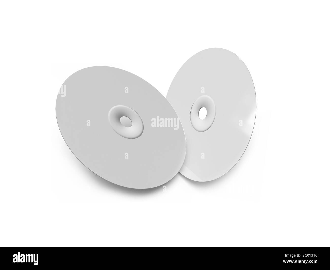 Compact Disc 3D Illustration Mockup Scene on Isolated Background. CD or ...