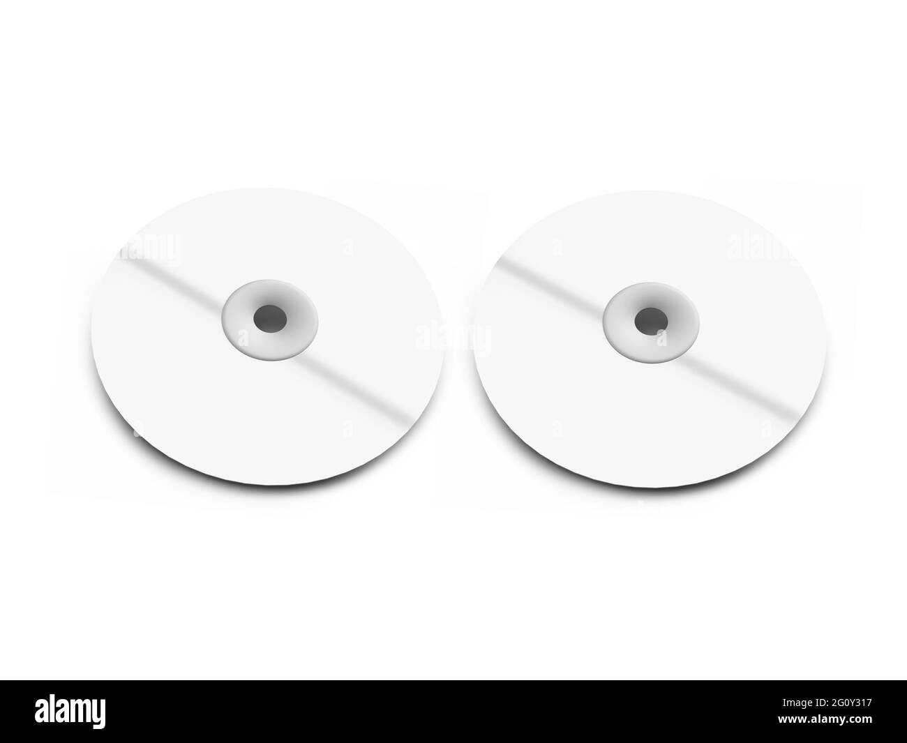 Compact Disc 3D Illustration Mockup Scene on Isolated Background. CD or ...