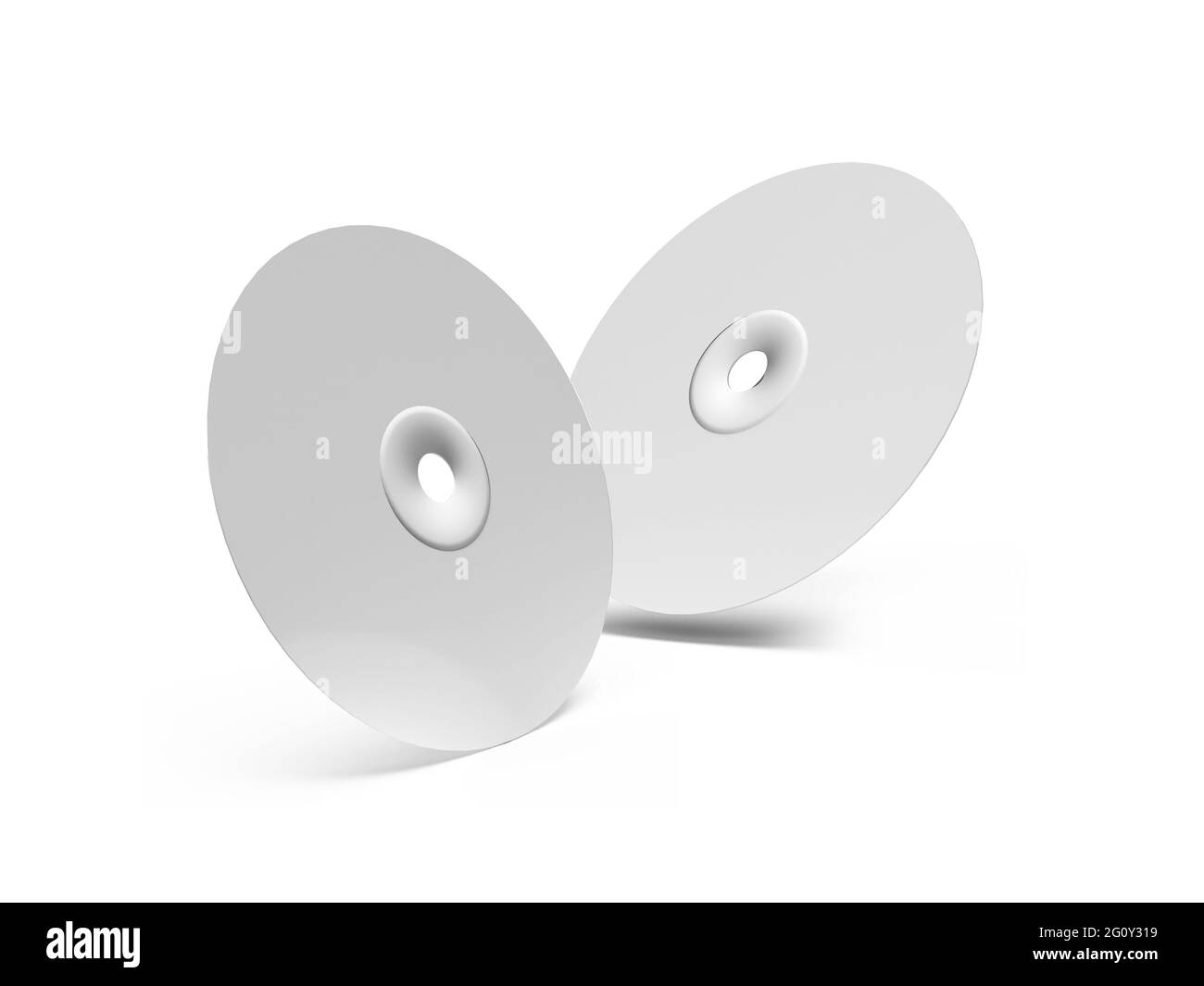 Compact Disc 3D Illustration Mockup Scene on Isolated Background. CD or ...