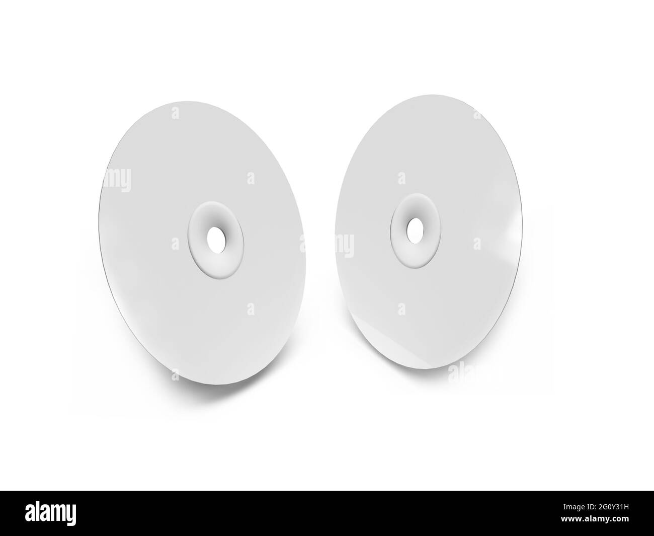 Compact Disc 3D Illustration Mockup Scene on Isolated Background. CD or ...