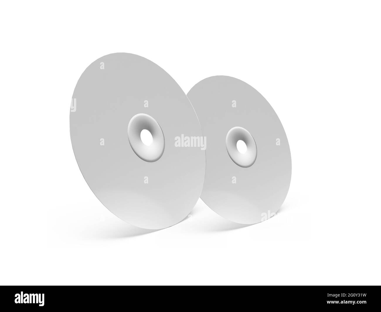 Compact Disc 3D Illustration Mockup Scene on Isolated Background. CD or ...