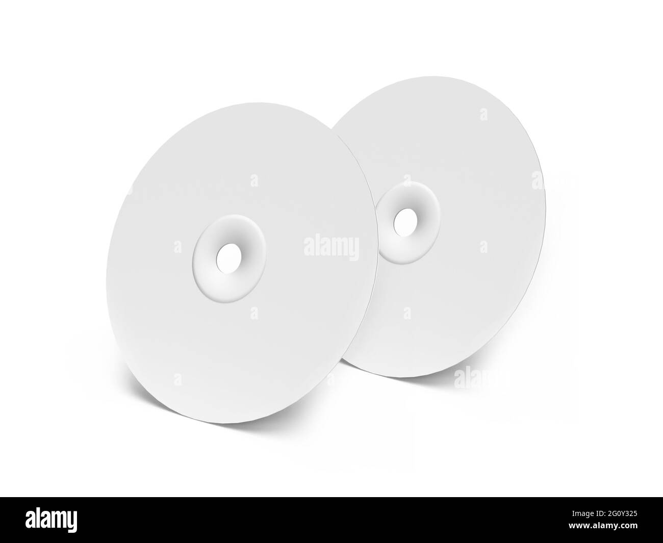 Compact Disc 3D Illustration Mockup Scene on Isolated Background. CD or ...