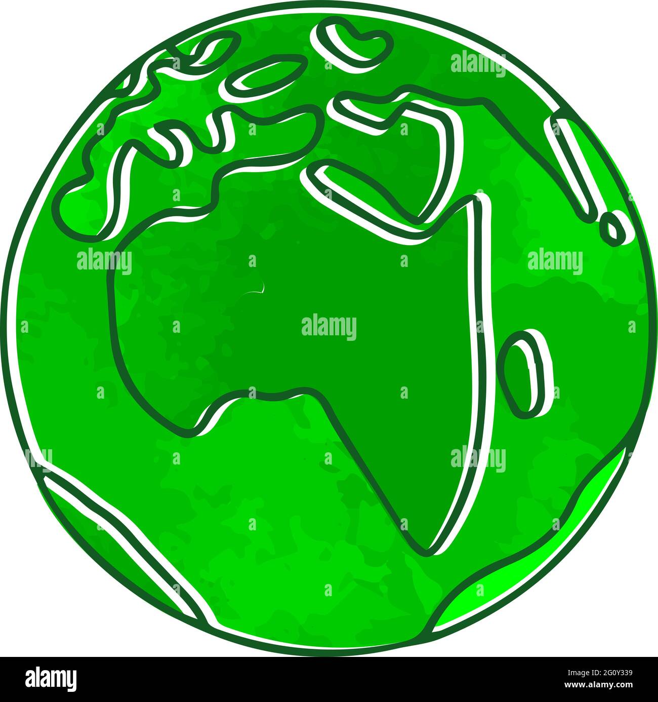 This is a illustration of Hand-painted texture style earth Stock Vector ...