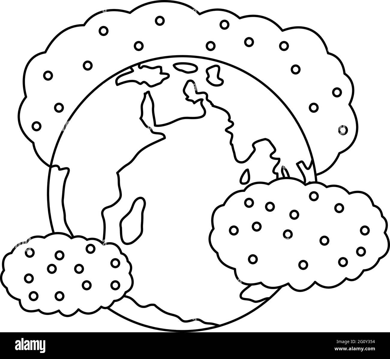 This is a illustration of Environmentally polluted earth Stock Vector ...