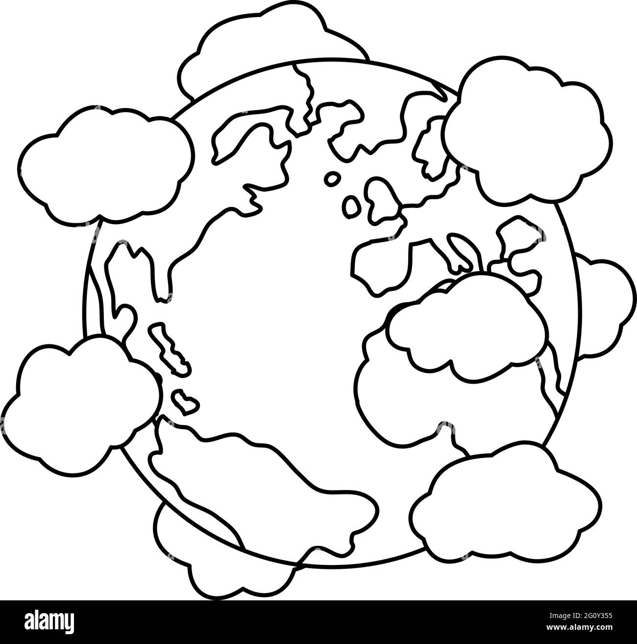 This is a illustration of Environmentally polluted earth Stock Vector ...