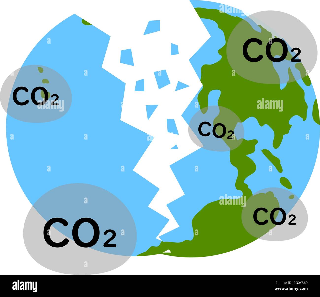 This is a illustration of Environmentally polluted earth Stock Vector ...
