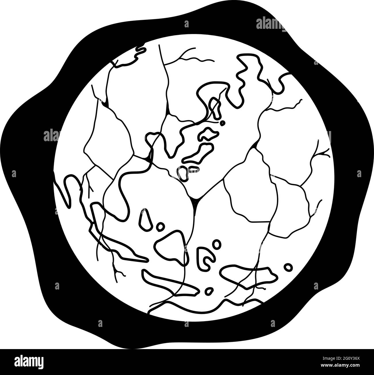 This is a illustration of Environmentally polluted earth Stock Vector ...