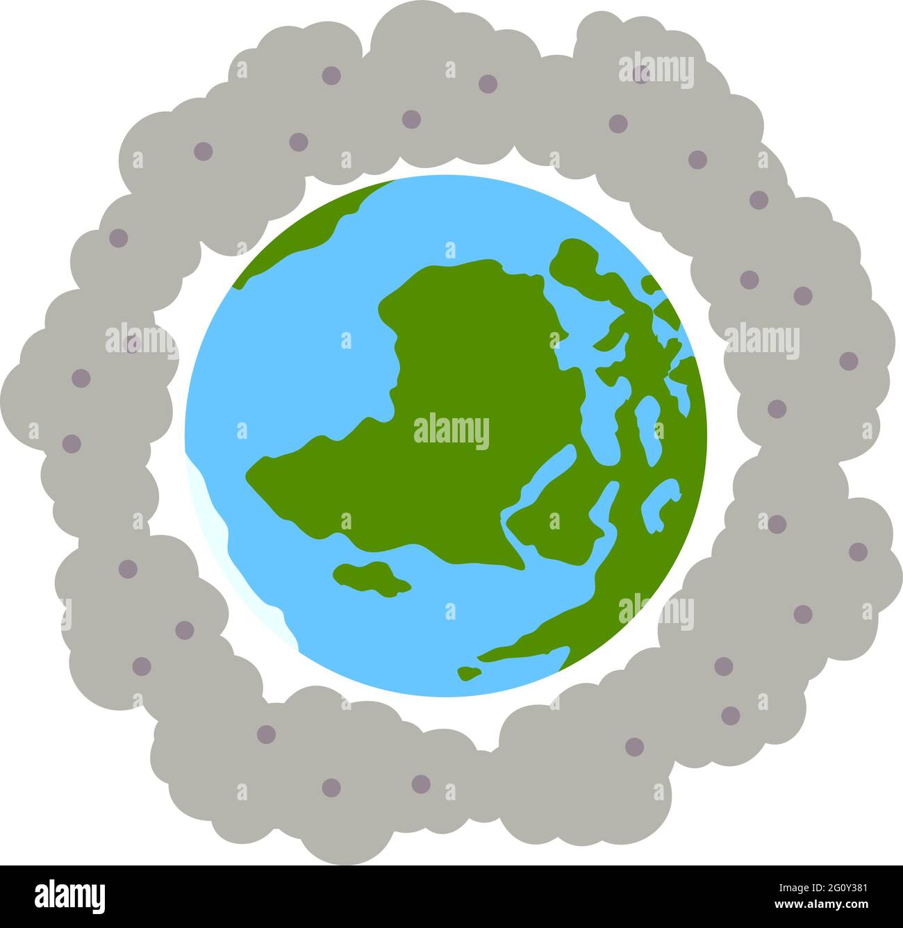 This is a illustration of Environmentally polluted earth Stock Vector ...