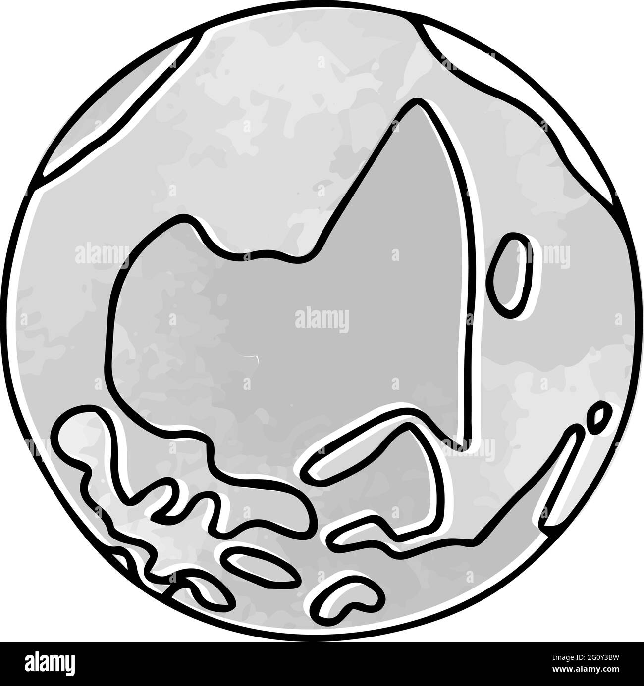 This is a illustration of Hand-painted texture style earth Stock Vector ...