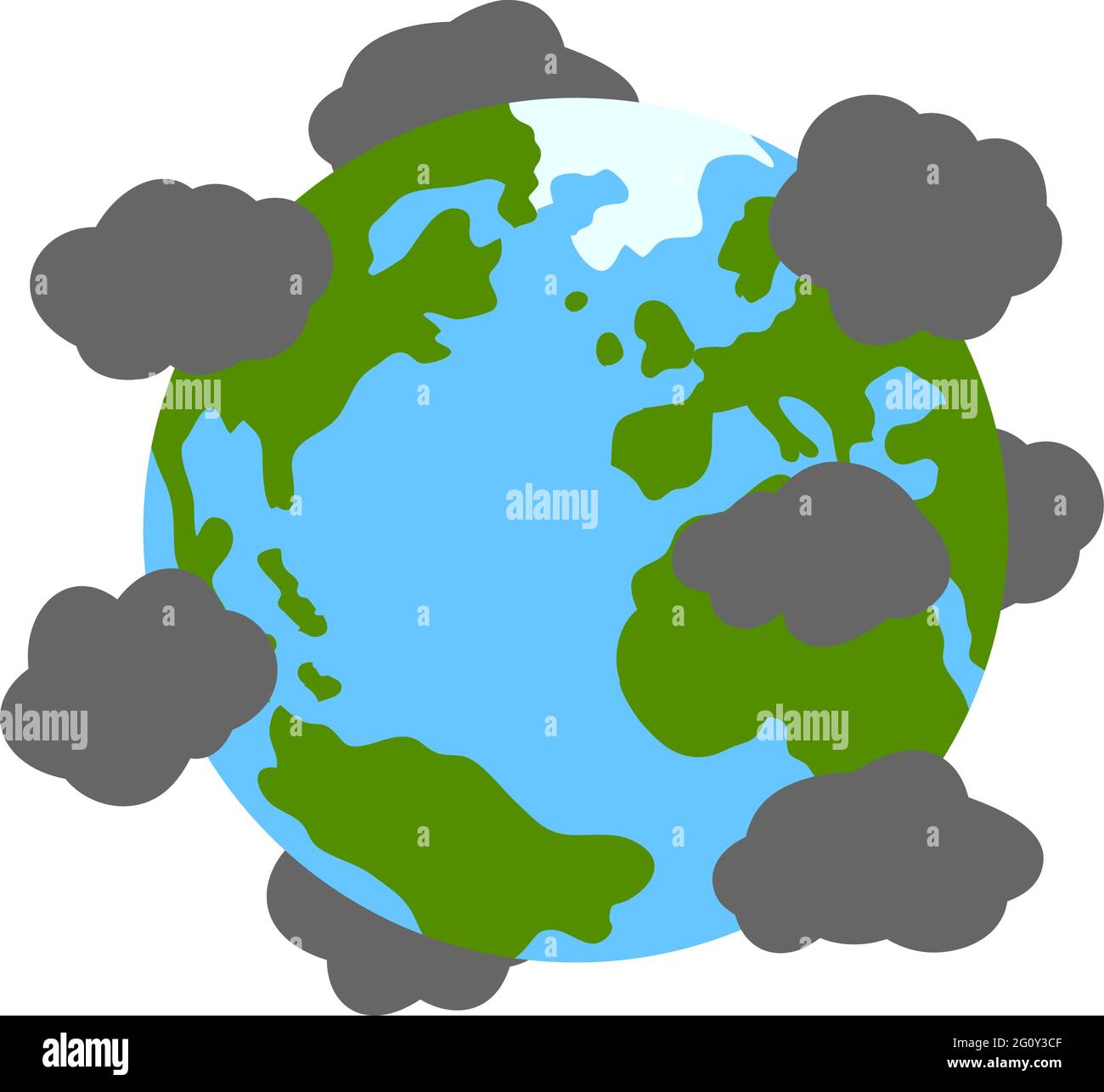 This is a illustration of Environmentally polluted earth Stock Vector ...