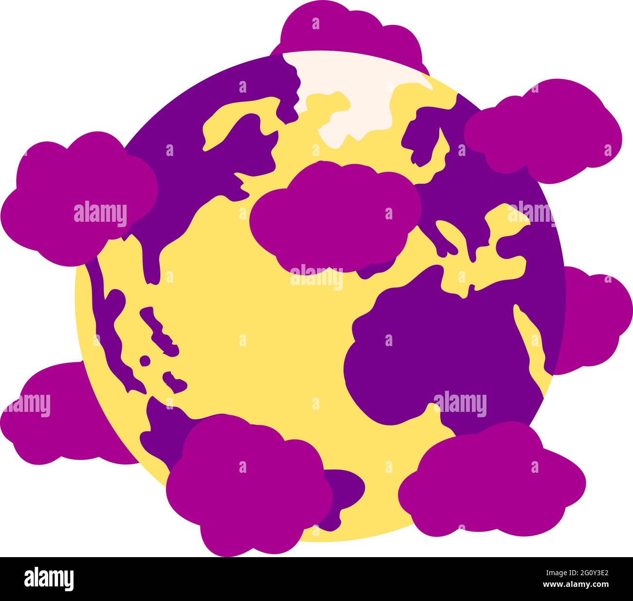 This is a illustration of Environmentally polluted earth Stock Vector ...