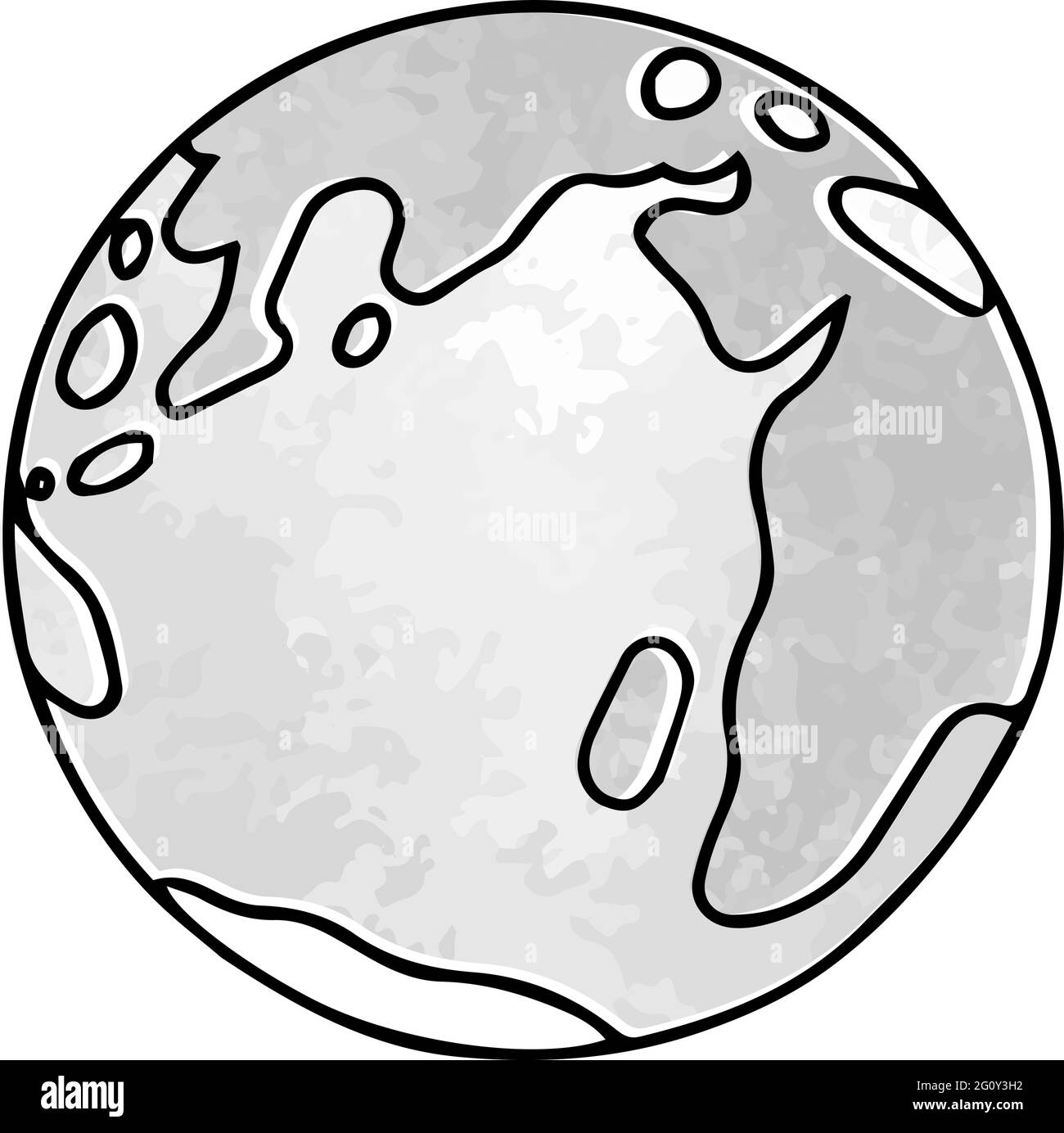 This is a illustration of Hand-painted texture style earth Stock Vector ...