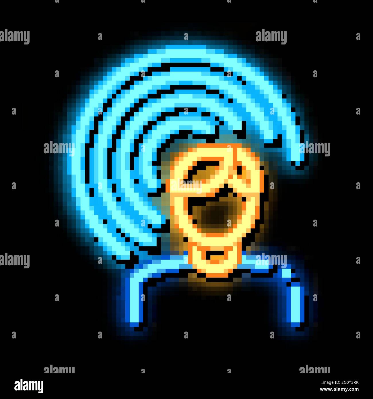 Deaf woman hearing aid Stock Vector Images - Alamy