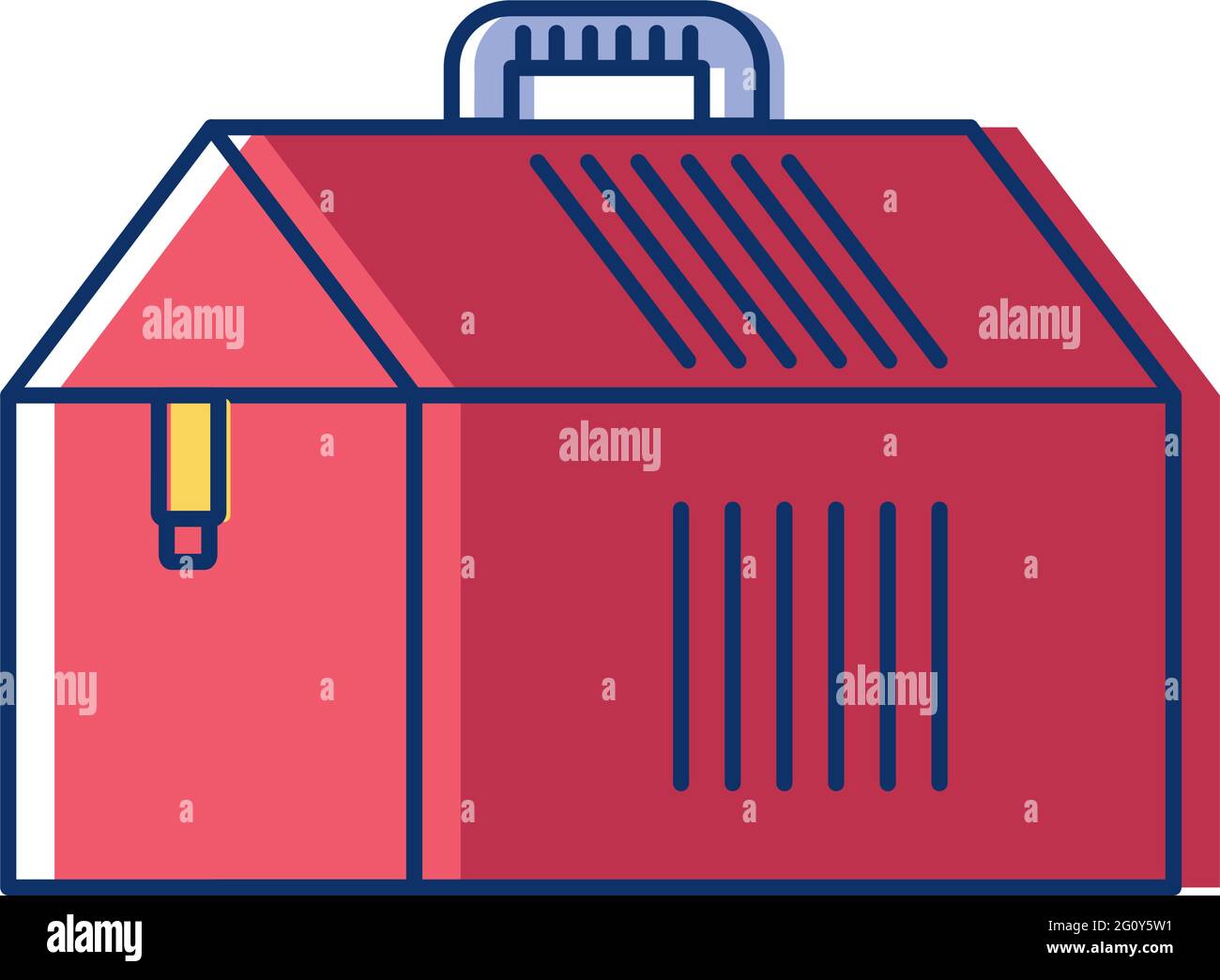Red toolbox Stock Vector Images - Alamy