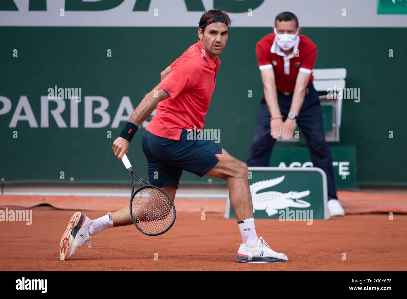 2021 paris french open stadium hi-res stock photography and images - Alamy