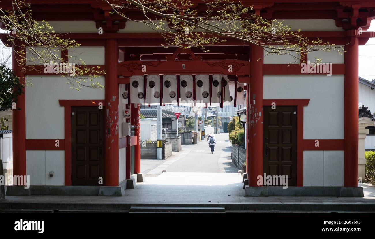 Naruto, Japan - April 2, 2018: Entrance to Konsenji, temple number 3 on ...