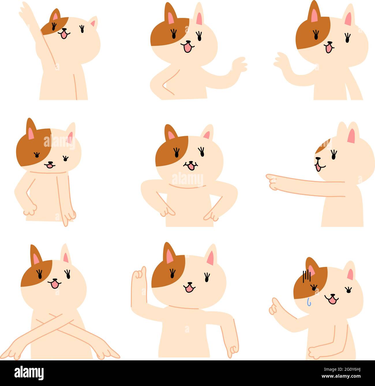 Kitten pointing Stock Vector Images - Alamy