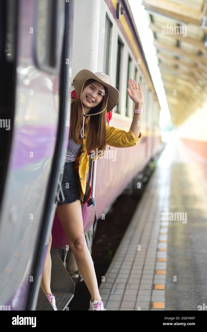 Stepping down train hi-res stock photography and images - Alamy