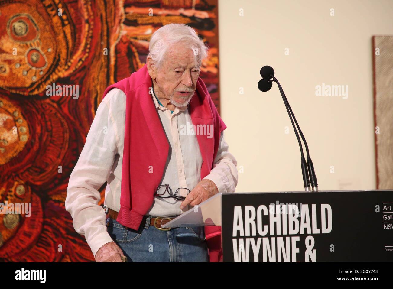Sydney, Australia. 4th June, 2021. Peter Wegner wins the Archibald ...