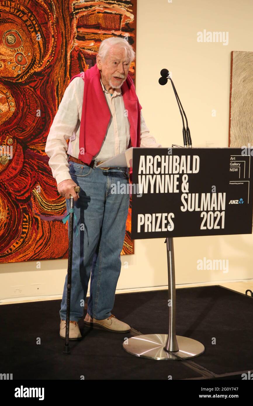 Sydney, Australia. 4th June, 2021. Peter Wegner wins the Archibald ...