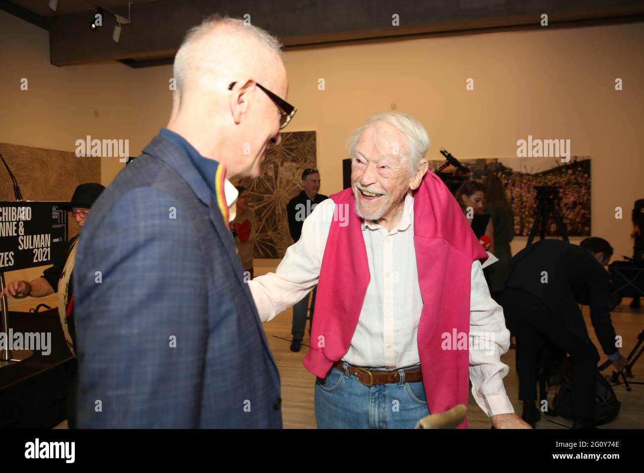 Sydney, Australia. 4th June, 2021. Peter Wegner wins the Archibald ...