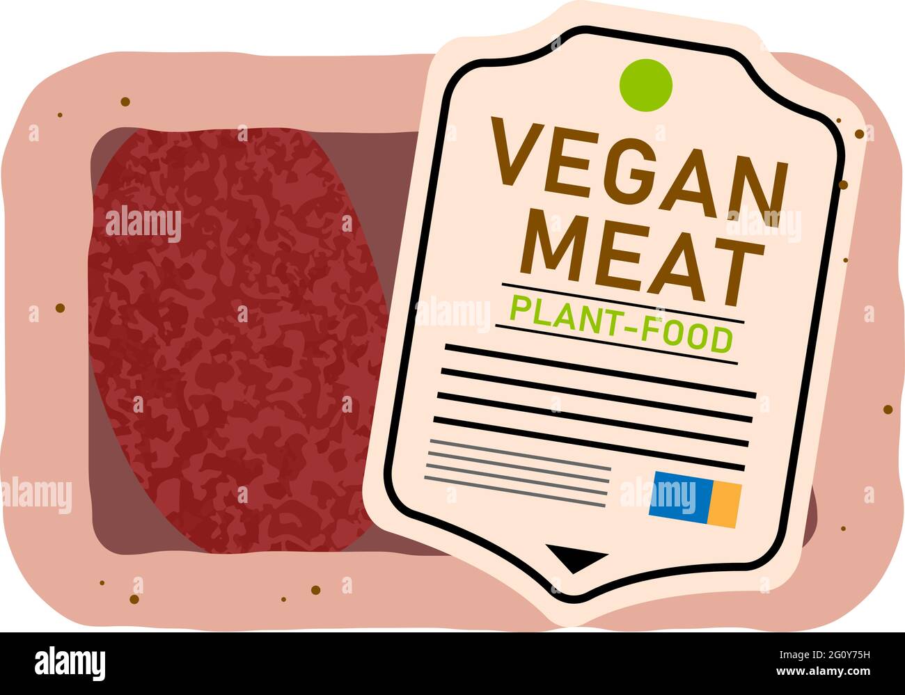 This is a illustration of vegans Meats with soybeans Stock Vector Image ...