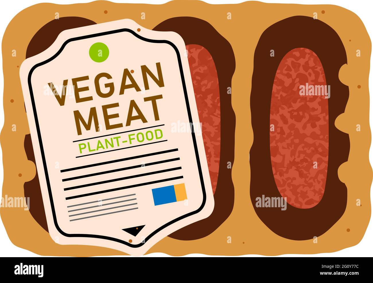 This is a illustration of vegans Meats with soybeans Stock Vector Image ...