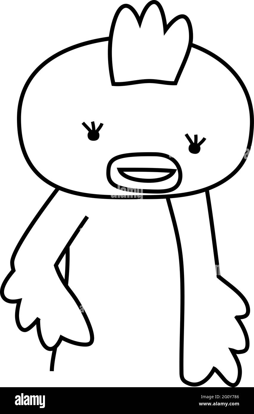 This is a illustration of chicken that guides you by pointing your ...