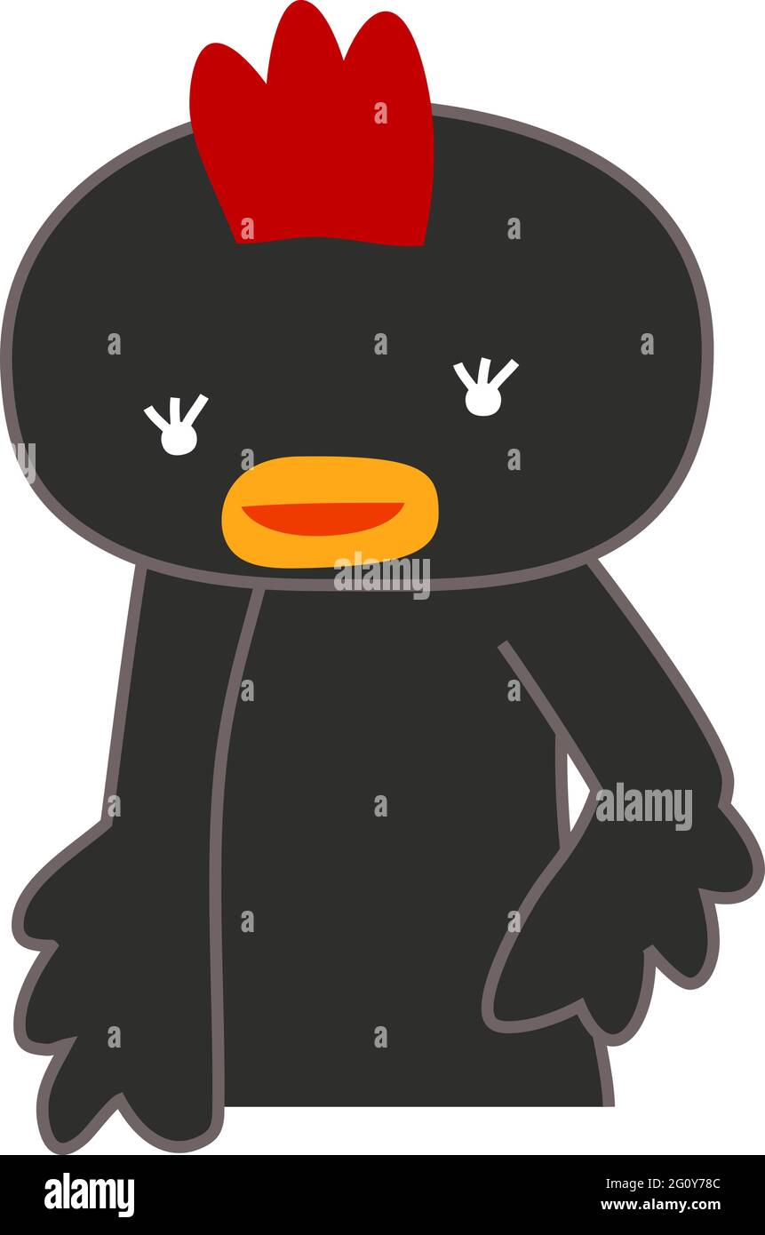 This is a illustration of chicken that guides you by pointing your ...