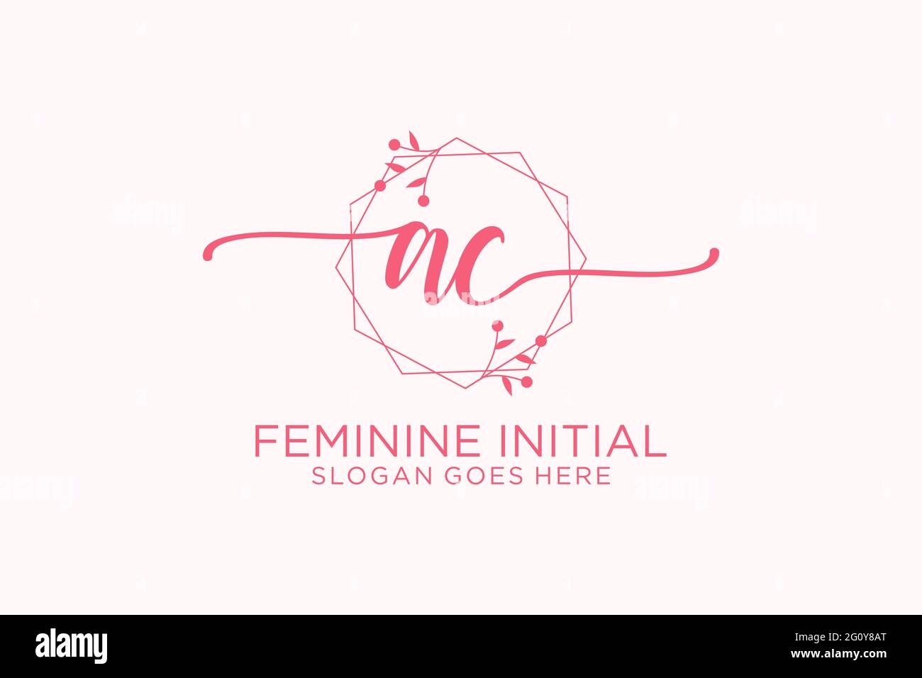 AC beauty monogram and elegant logo design handwriting logo of initial ...