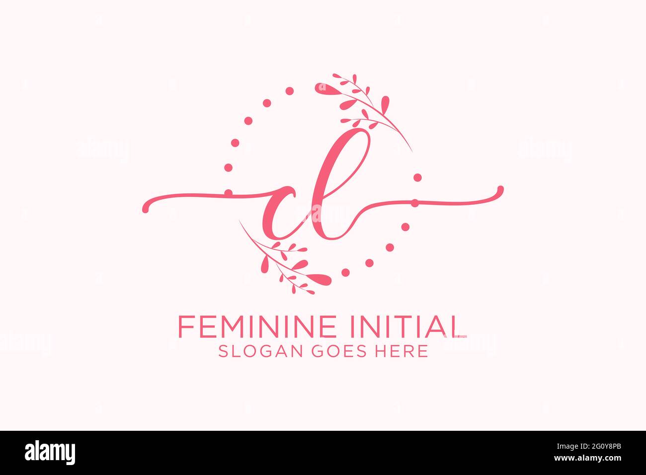 CL beauty monogram and elegant logo design handwriting logo of initial ...