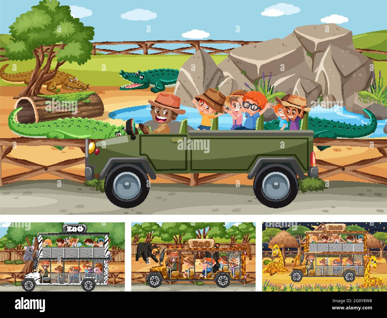 Clipart Camion Safari