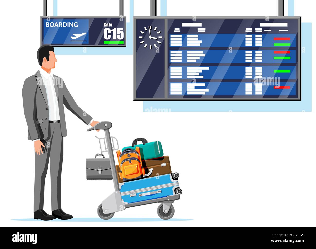 Terminal departures Stock Vector Images - Alamy