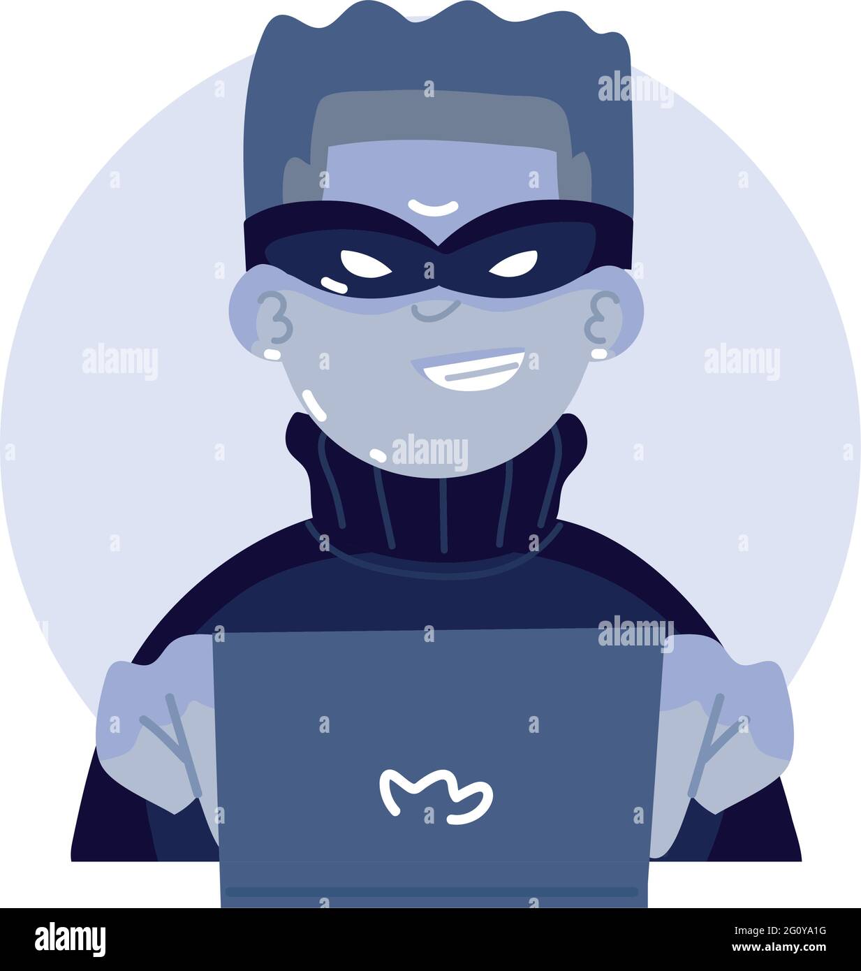 computer hacker with laptop Stock Vector Image & Art - Alamy