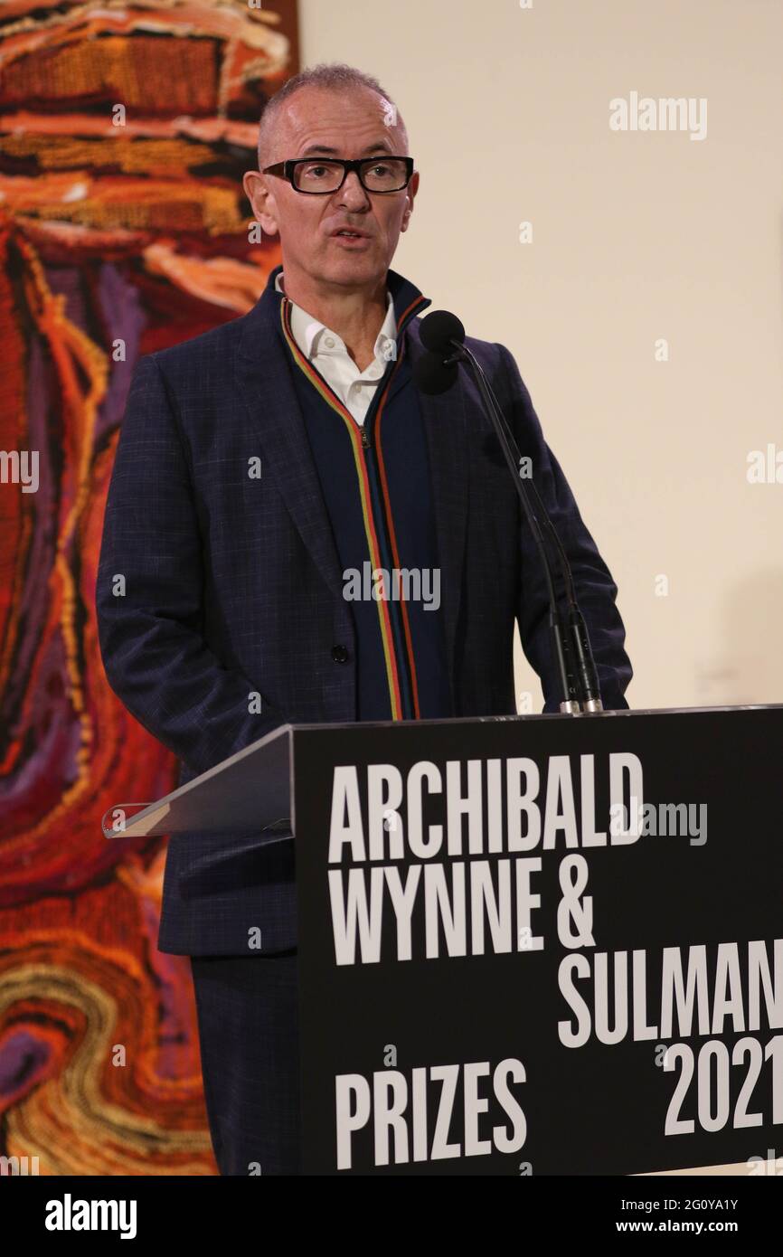 Sydney, Australia. 4th June, 2021. Peter Wegner wins the Archibald ...