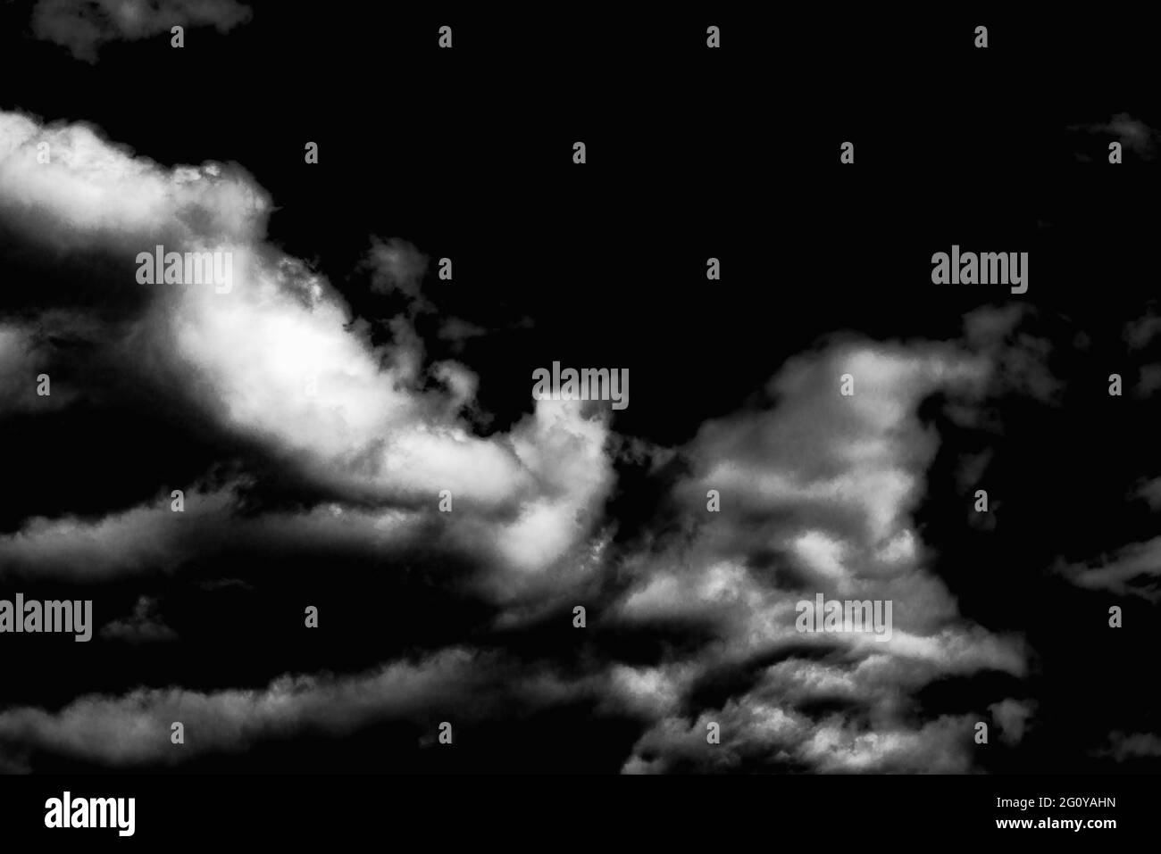 Dramatic white clouds black dark sky background outdoors shot.Beautiful ...