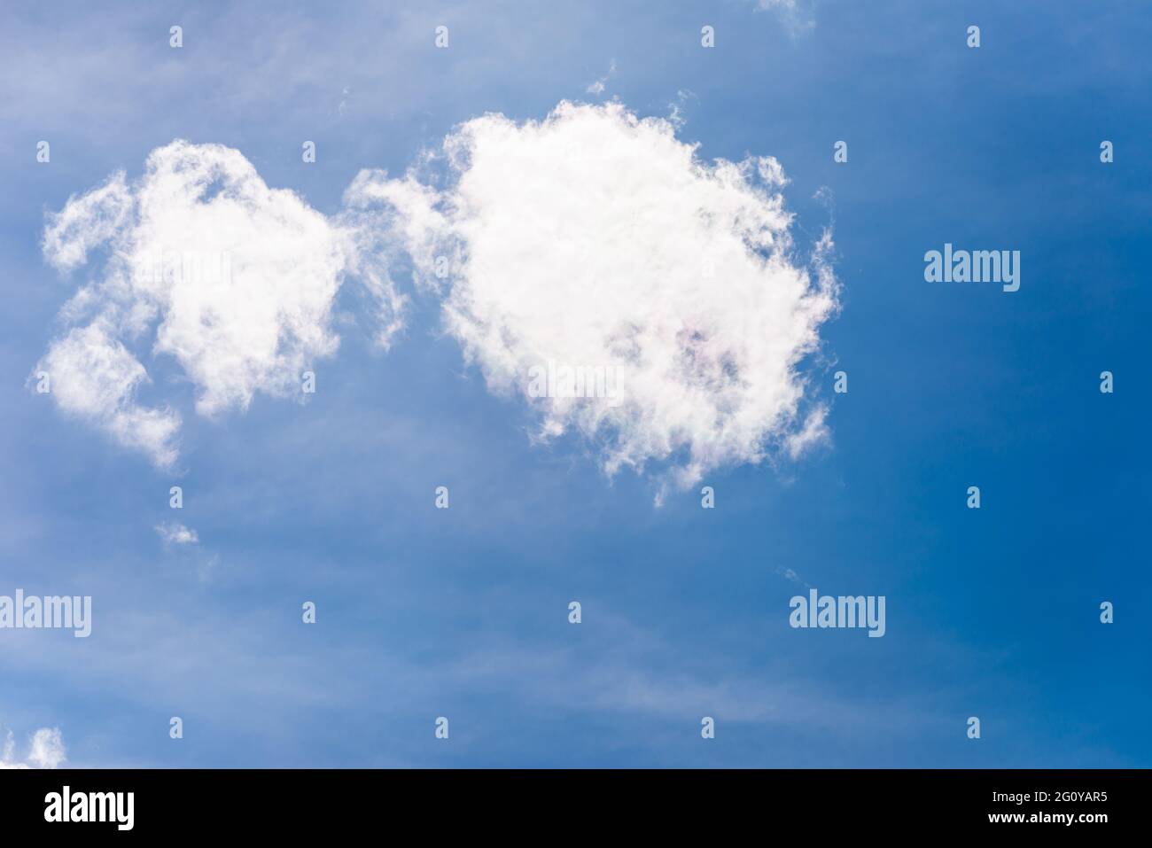 beautiful sparse clouds in the blue sky.Cloudscape. Blue sky and white ...