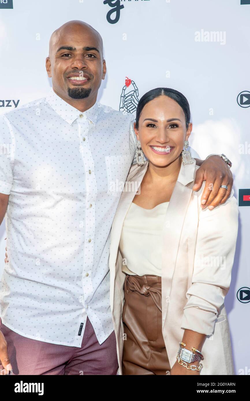 Darrell Taylor with wife Milasent attends Reality Rushmore: Paramount ...