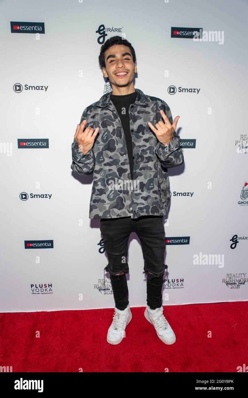 Los Angeles, USA. 03rd June, 2021. Drew Ramos attends Reality Rushmore ...