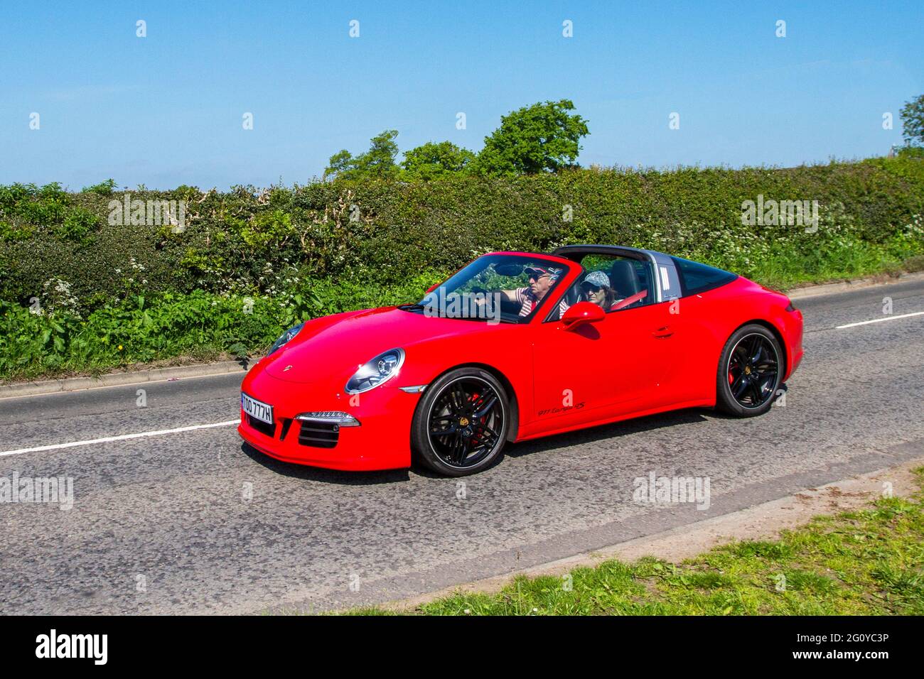 2015 red Porsche 911 Targa 4S S-A, 3800cc petrol en-route to ...