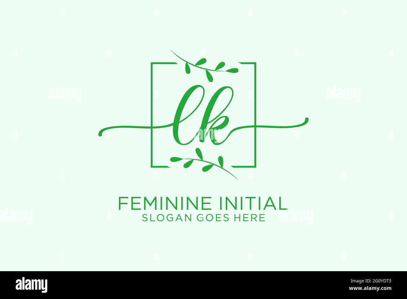 LK beauty monogram and elegant logo design handwriting logo of initial ...