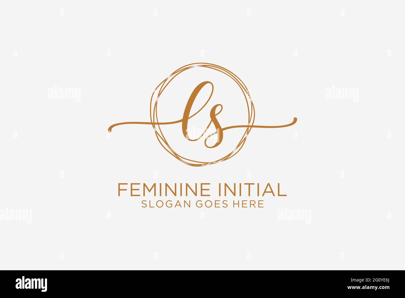 LS beauty monogram and elegant logo design handwriting logo of initial signature, wedding ...