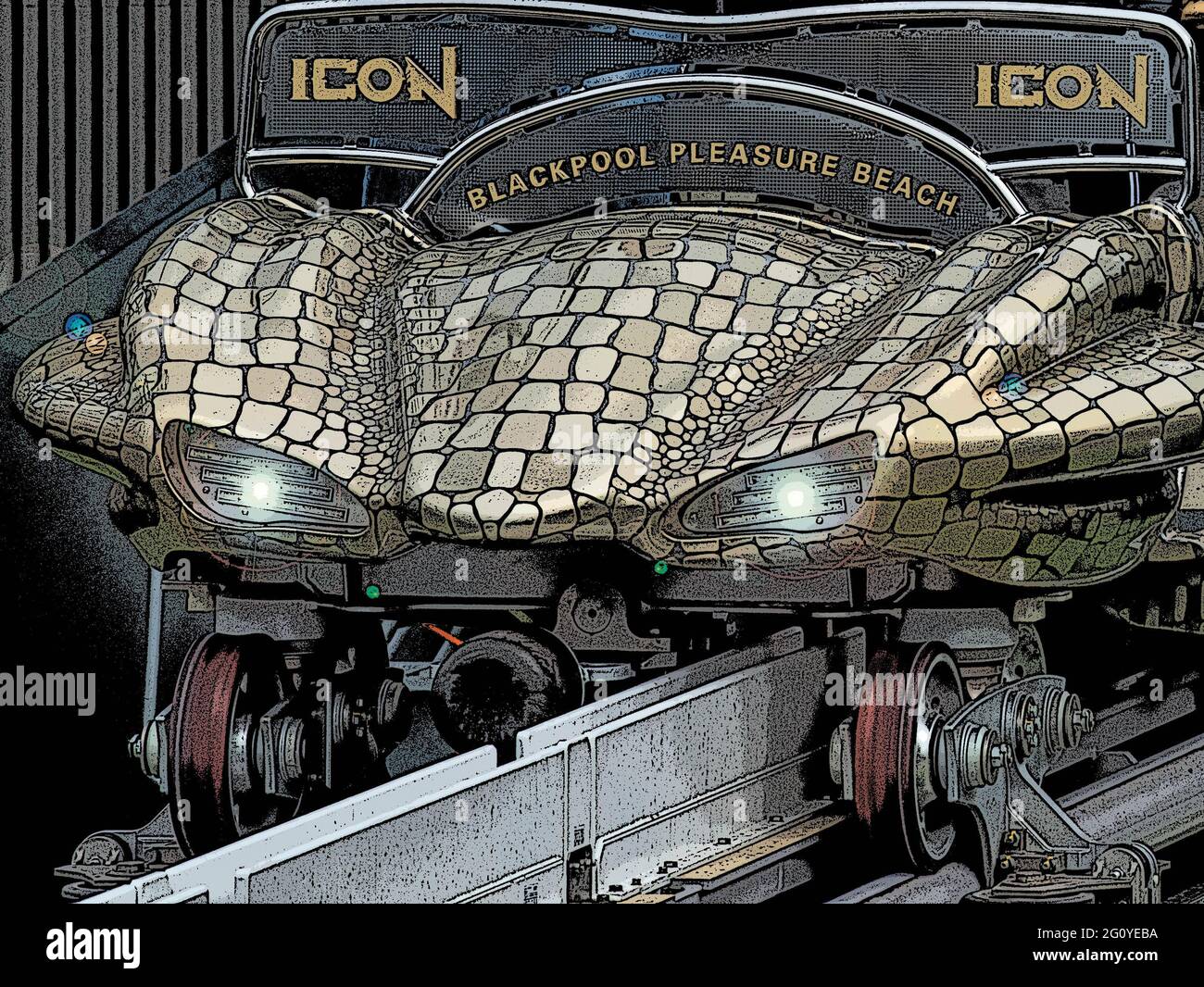 Icon, New Rollercoaster for Blackpool Pleasure Beach, Front Care and ...