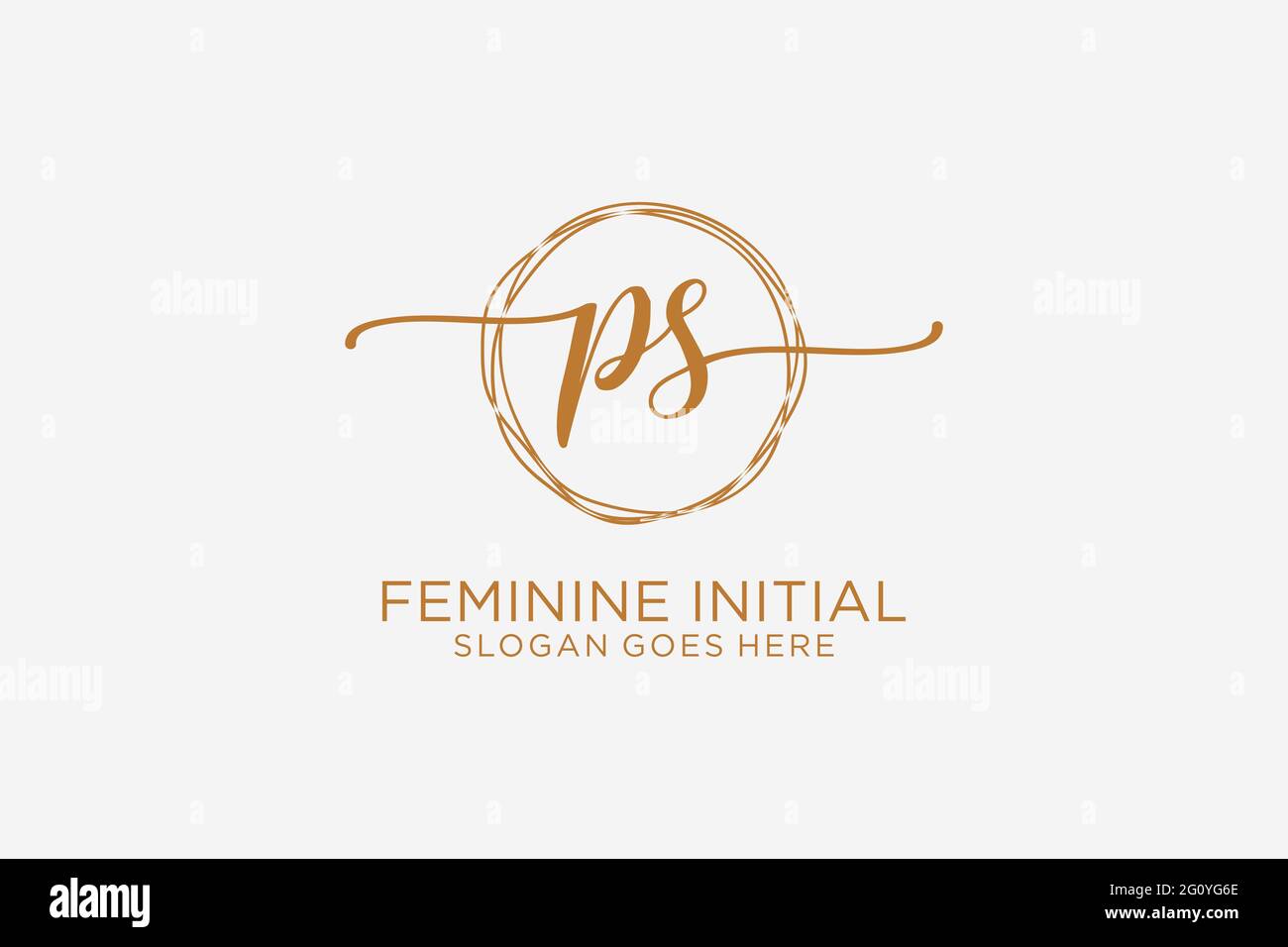 PS beauty monogram and elegant logo design handwriting logo of initial ...